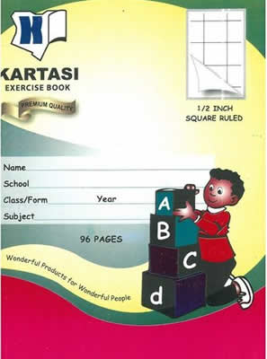 A5 96 PAGES HALF INCH SQUARE RULED KARTASI (Consolata School Baby Class ...