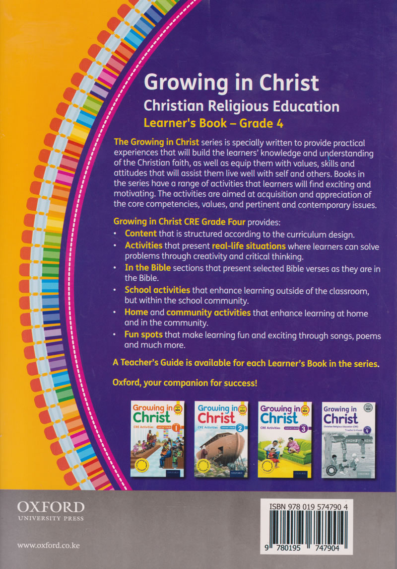 GROWING IN CHRIST CRE – GRADE 4 (Shema School – Grade 4) – Nuella Pen ...