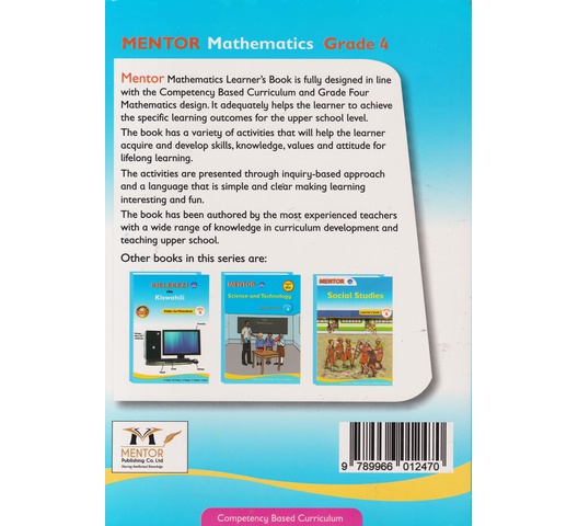MENTOR MATHEMATICS – GRADE 4 (Shema School – Grade 4) – Nuella Pen and ...